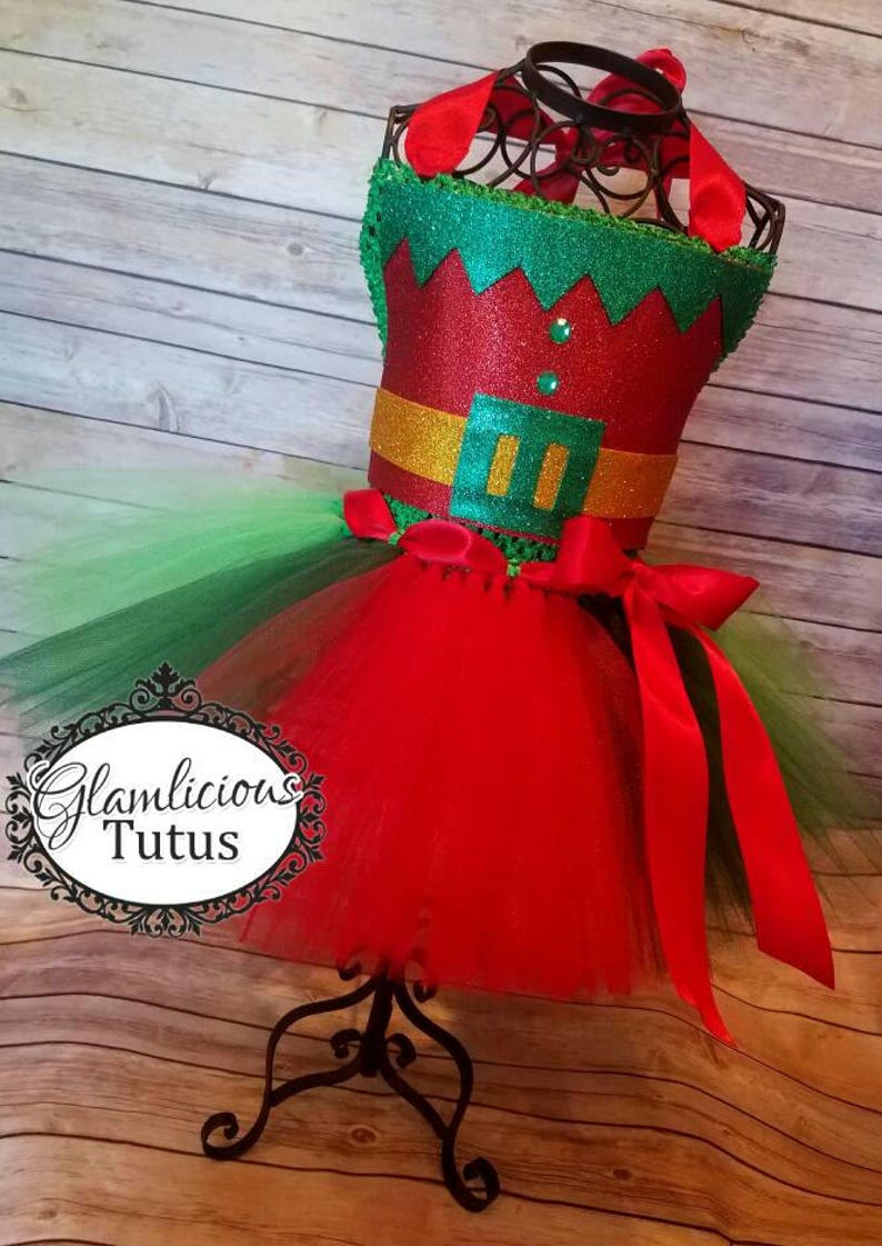 Elf Tutu Dress| Christmas Elf Tutu Dress| Elf Tutu | Christmas Tutu ...