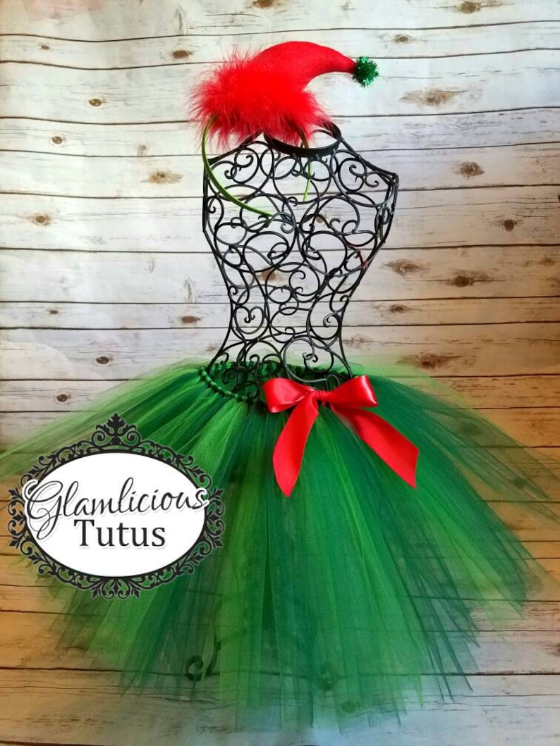 Santa's Little Helper Tutu Set | Elf Tutu Set | Elf Tutu | Newborn ...