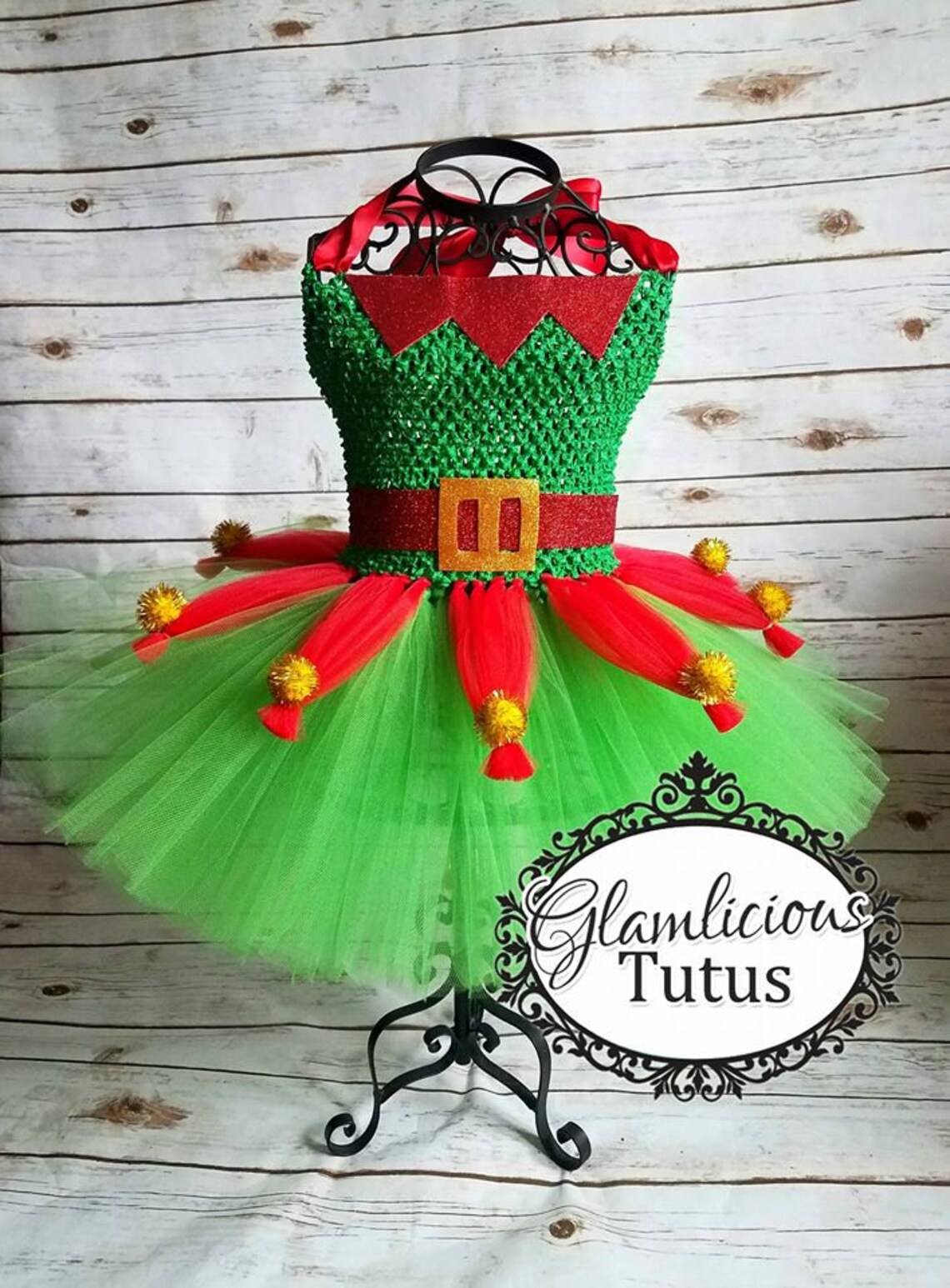 Elf Tutu Dress Holiday Tutu Dress Elf Tutu Christmas Tutu - Etsy