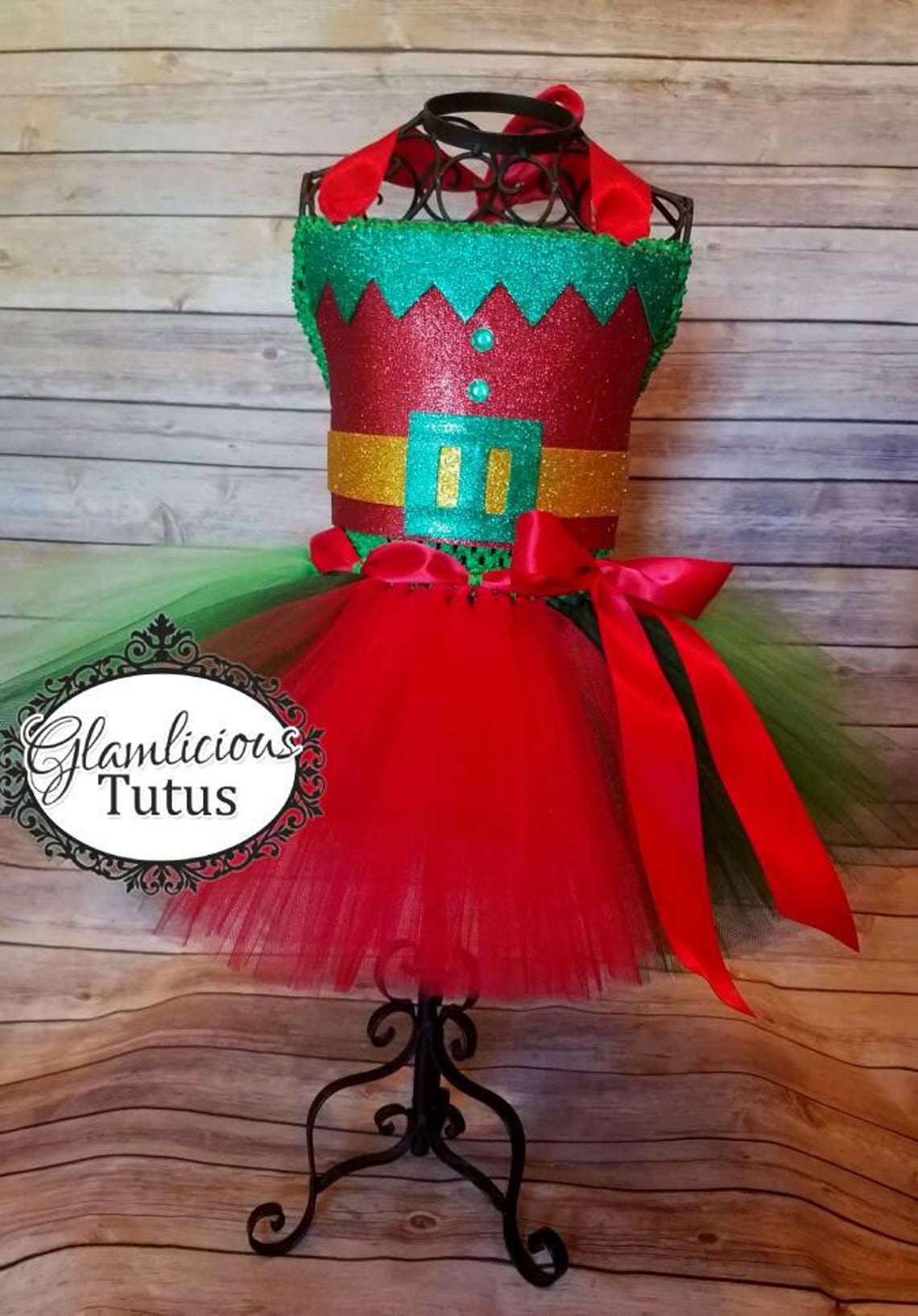 Elf Tutu Dress| Christmas Elf Tutu Dress| Elf Tutu | Christmas Tutu ...