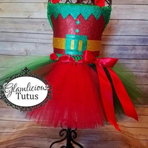 Elf Tutu Dress| Christmas Elf Tutu Dress| Elf Tutu | Christmas Tutu ...
