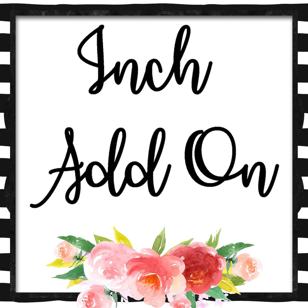 Extra Inch for Tulle ADD ON - Etsy