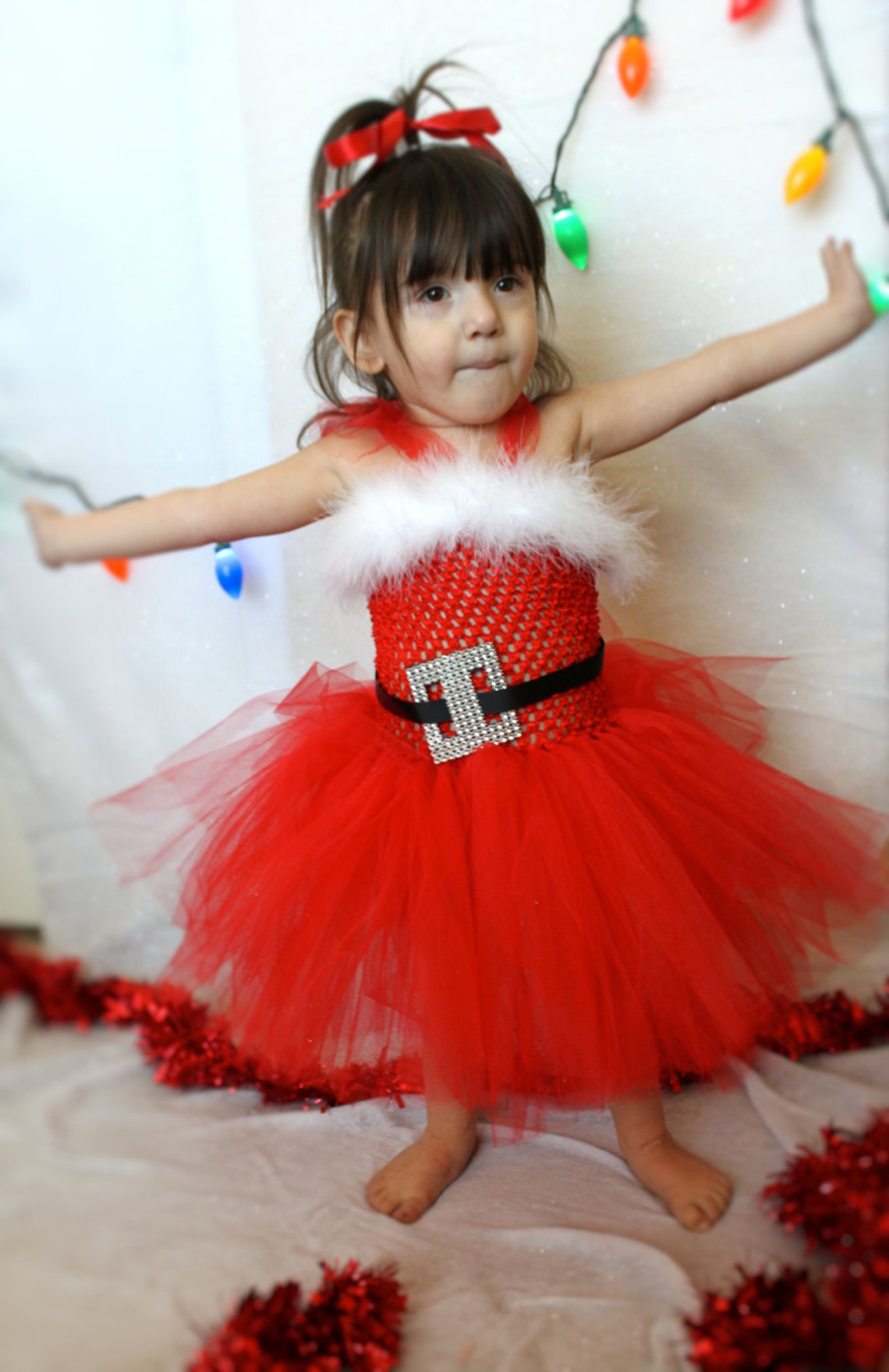Santa Tutu Dress| Santa Dress Costume | Mrs. Santa Claus Tutu Dress ...