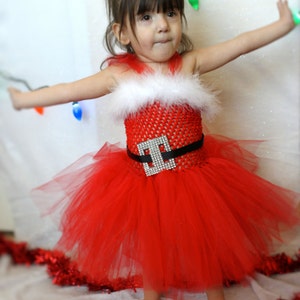 Santa Tutu Dress| Santa Dress Costume | Mrs. Santa Claus Tutu Dress ...