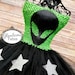 Alien Galaxy Tutu Dress Alien Tutu Dress Alien Halloween Costume Alien ...