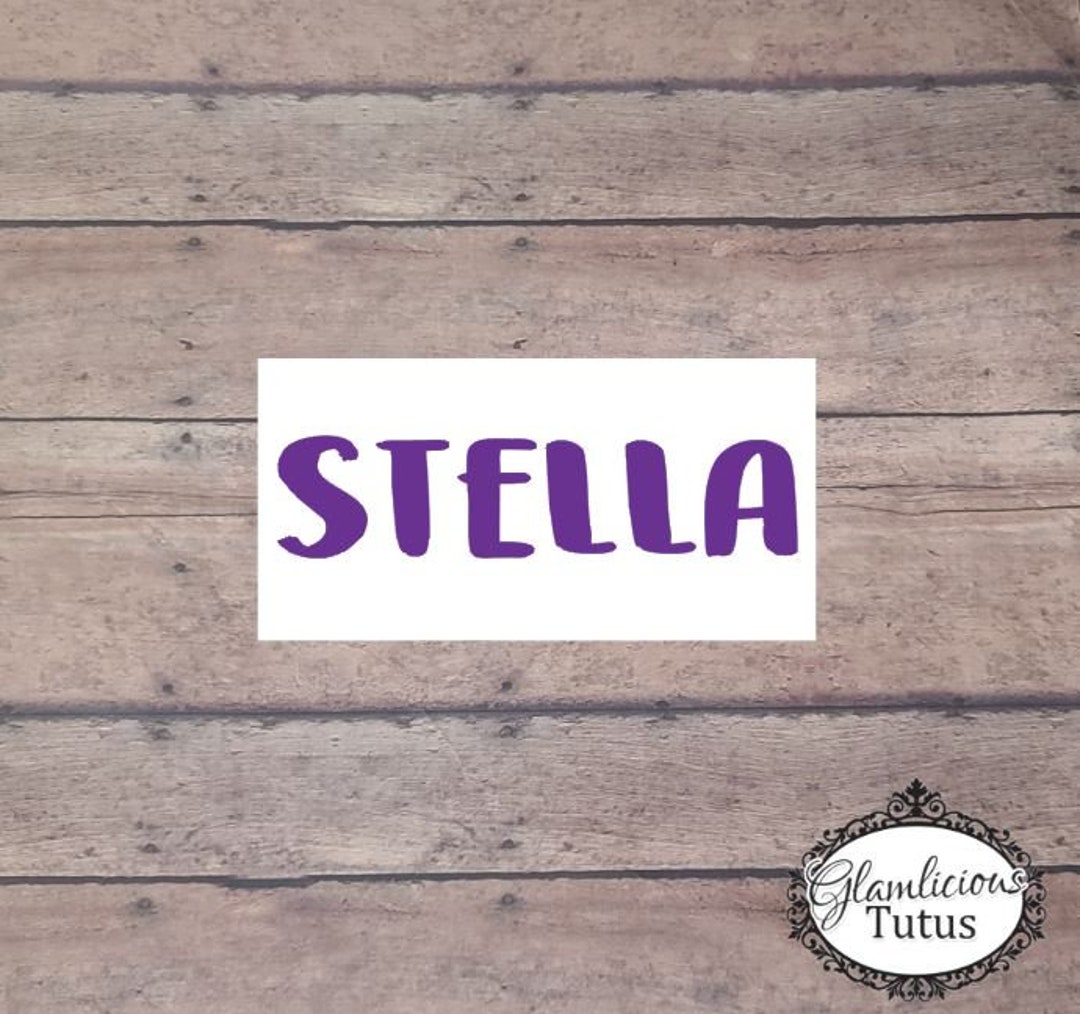 Custom Name Decal |cursive Name Sticker | Name Sticker | Vinyl Sticker ...