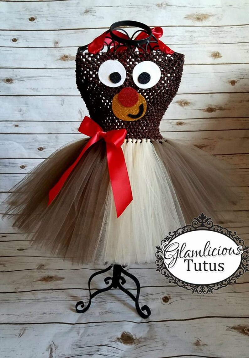 Rudolph Dress| Reindeer Dress| Holiday Tutu Dress| Christmas Tutu Dress ...