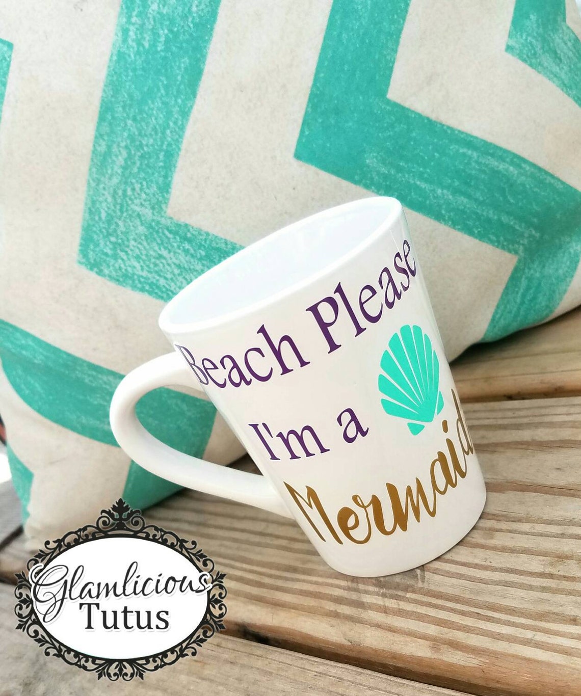 Mermaid Mug | Beach Please I'm a Mermaid | Mermaid Coffee Mug | Coffee ...