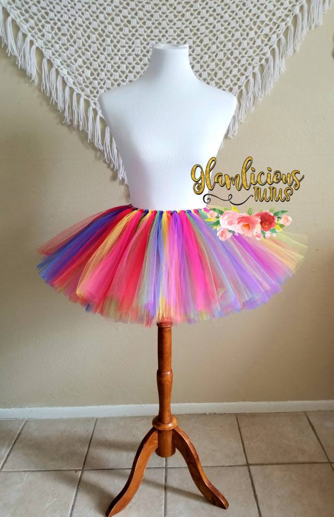 Rainbow Tutu, Newborn-adult Plus Size Listing, You Choose Size. - Etsy