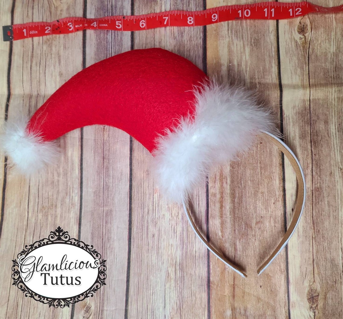 Santa's Hat Headband Santa Hat Headband - Etsy