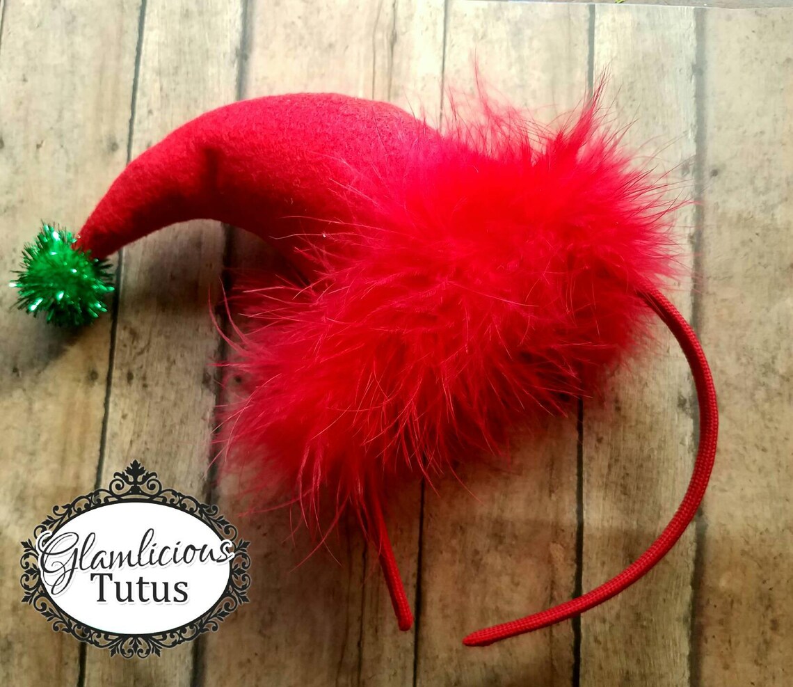Elf Headband Elf Headband Elf Hat Santas Little Helper - Etsy