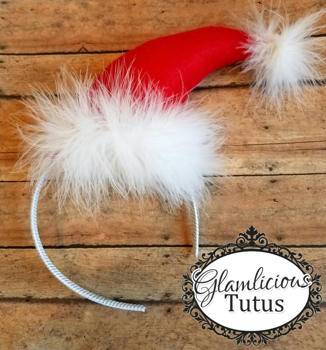 Santa's Hat Headband Santa Hat Headband | Etsy