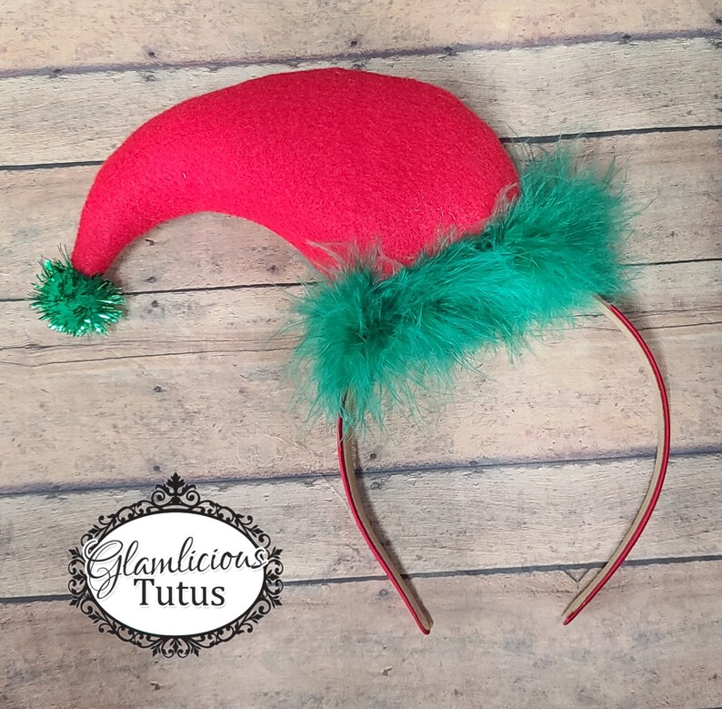 Santa's Little Helper Elf Headband | Elf Headband | Elf Hat - Etsy