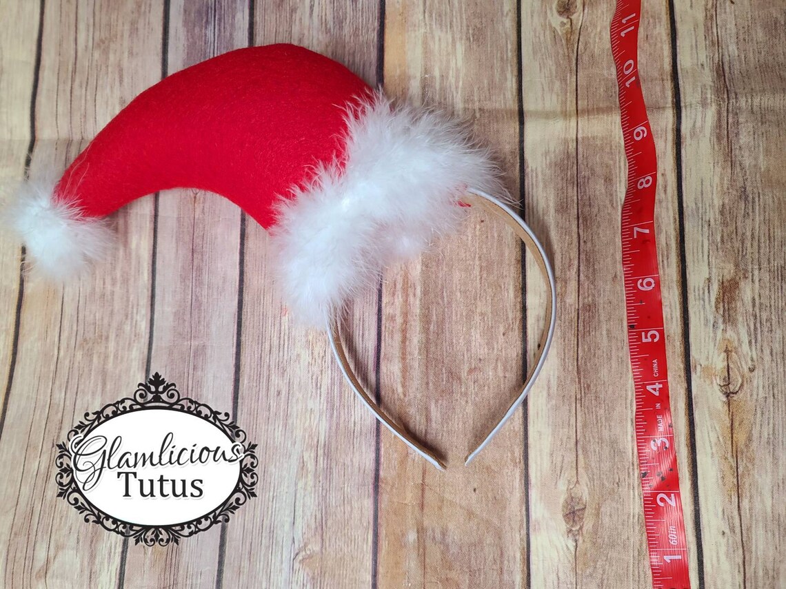 Santa's Hat Headband Santa Hat Headband - Etsy
