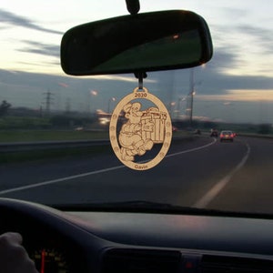 Garbage Man, Garbage Man Christmas Ornament, Wood Ornament, Garbage Man ...