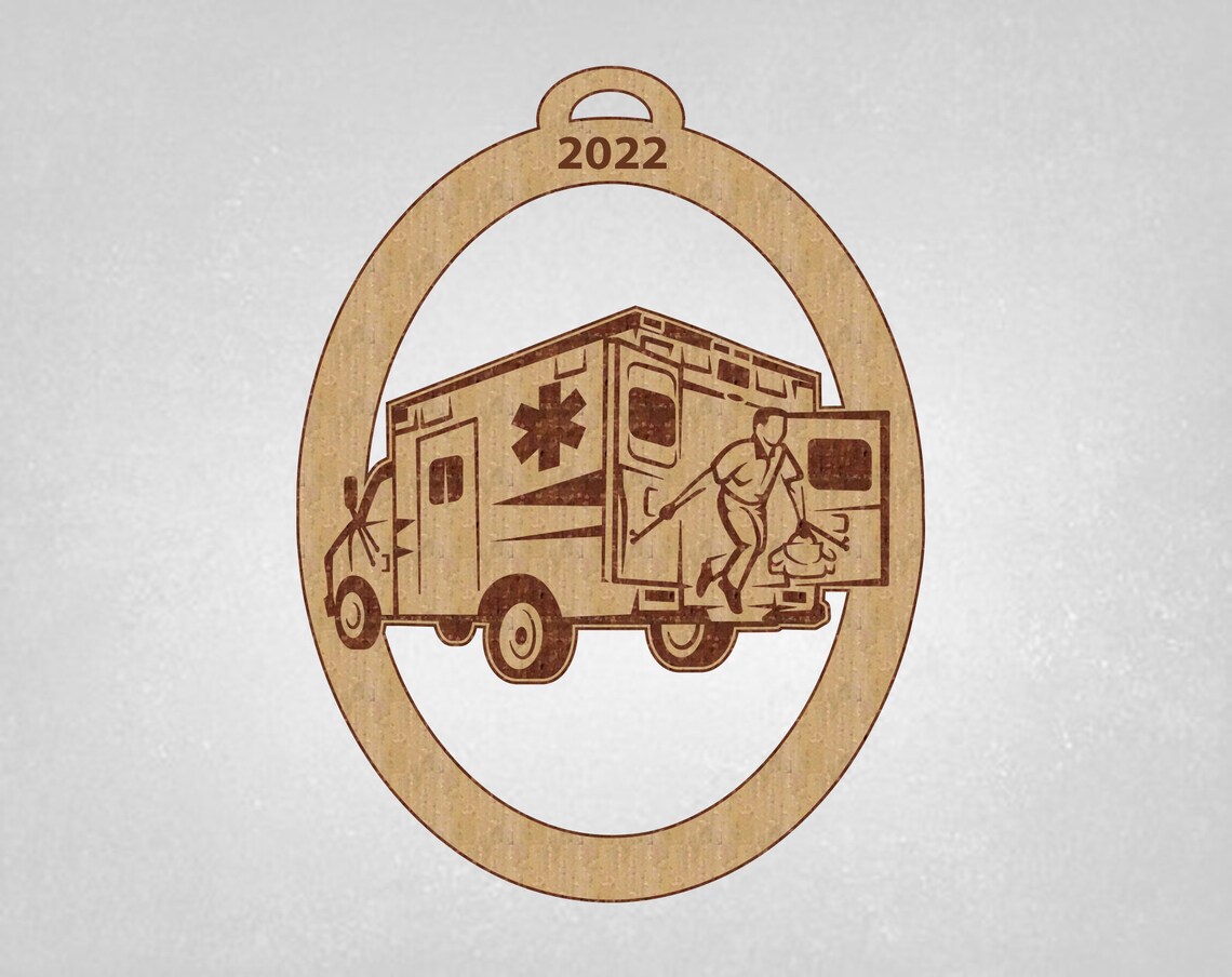Ambulance Driver, Ambulance Christmas Ornament, EMT, EMT Christmas ...