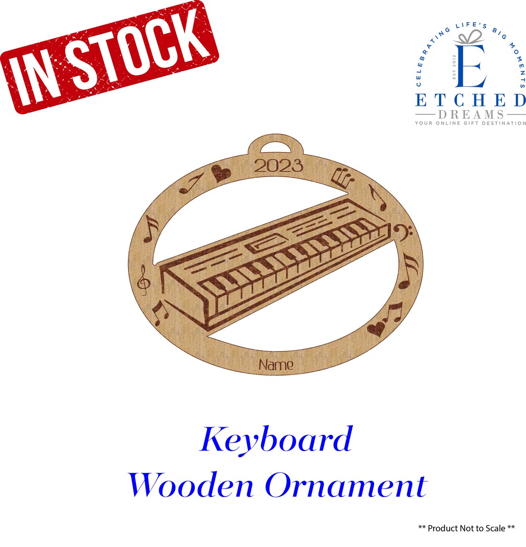 Keyboard, Keyboard Ornament, Personalized Keyboard Gift, Keyboard ...