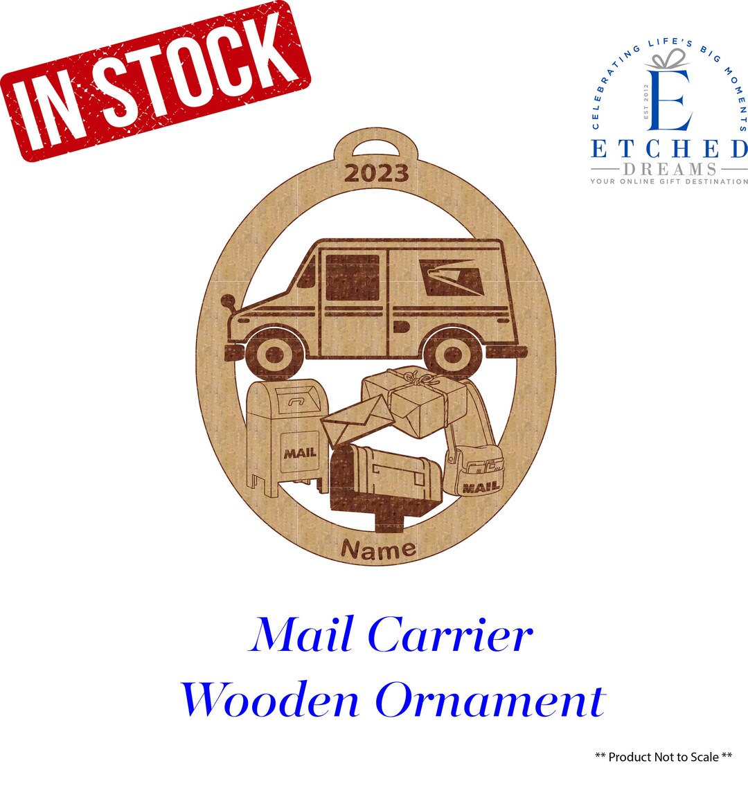 Mail Carrier Ornament, Mailman Ornament, Christmas Ornament ...