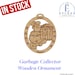 Garbage Man, Garbage Man Christmas Ornament, Wood Ornament, Garbage Man ...
