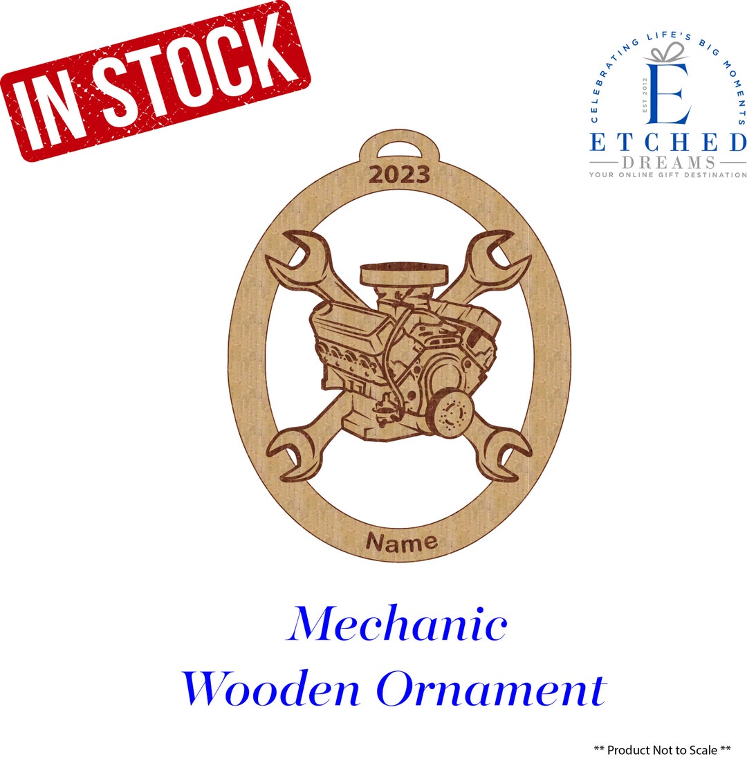 Mechanic Ornament, Auto Mechanic Ornament, Christmas Ornament ...