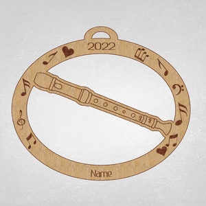 Recorder, Recorder Ornament, Personalized Recorder Gift, Recorder ...