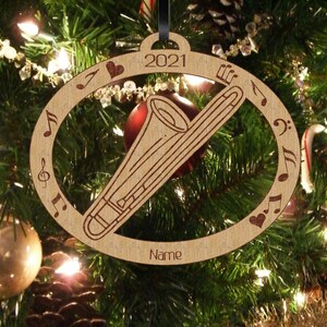 Trombone, Trombone Ornament, Personalized Trombone Gift, Trombone ...