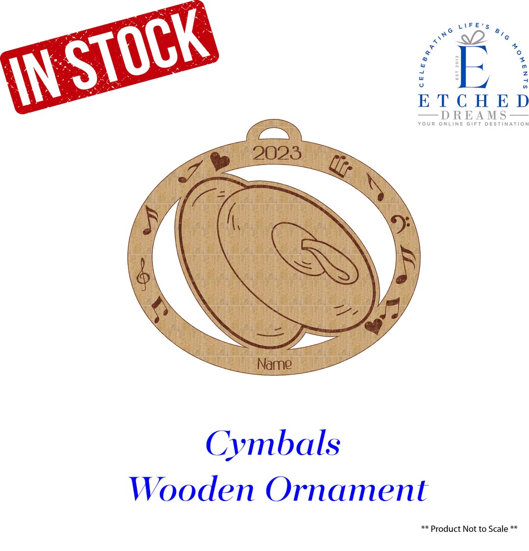 Cymbals, Cymbals Ornament, Personalized Cymbals Gift, Cymbals Christmas ...