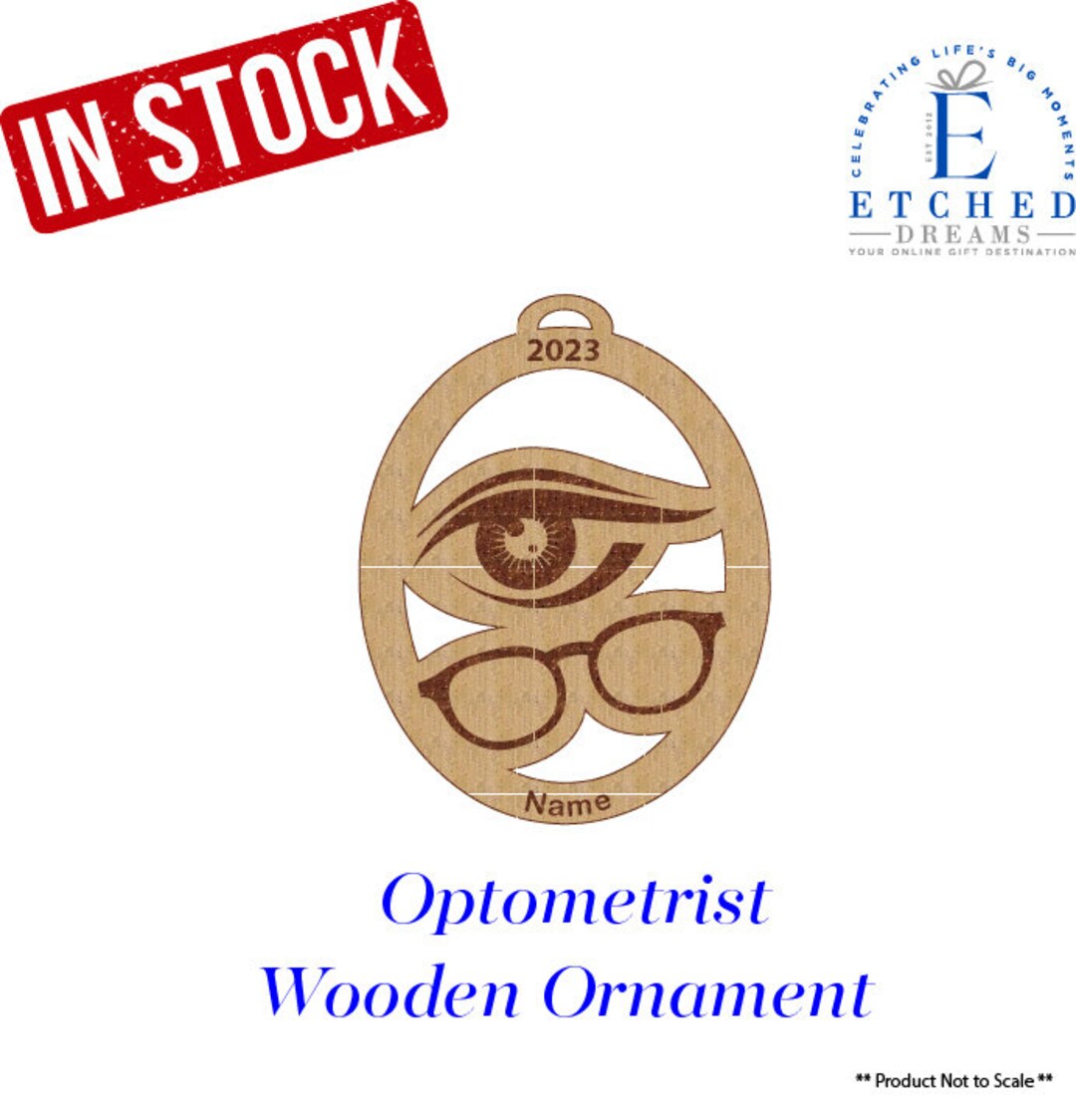Optometrist Ornament, Ophthalmologist Ornament, Christmas Ornament ...