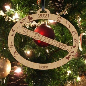 Recorder, Recorder Ornament, Personalized Recorder Gift, Recorder ...
