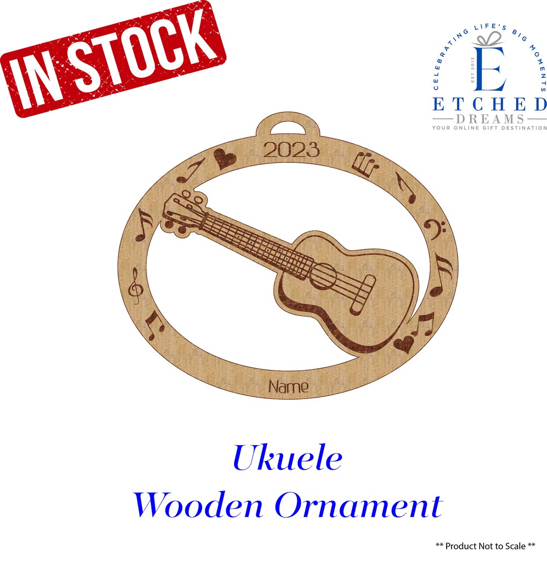 Ukulele, Ukulele Ornament, Personalized Ukulele Gift, Ukulele Christmas ...