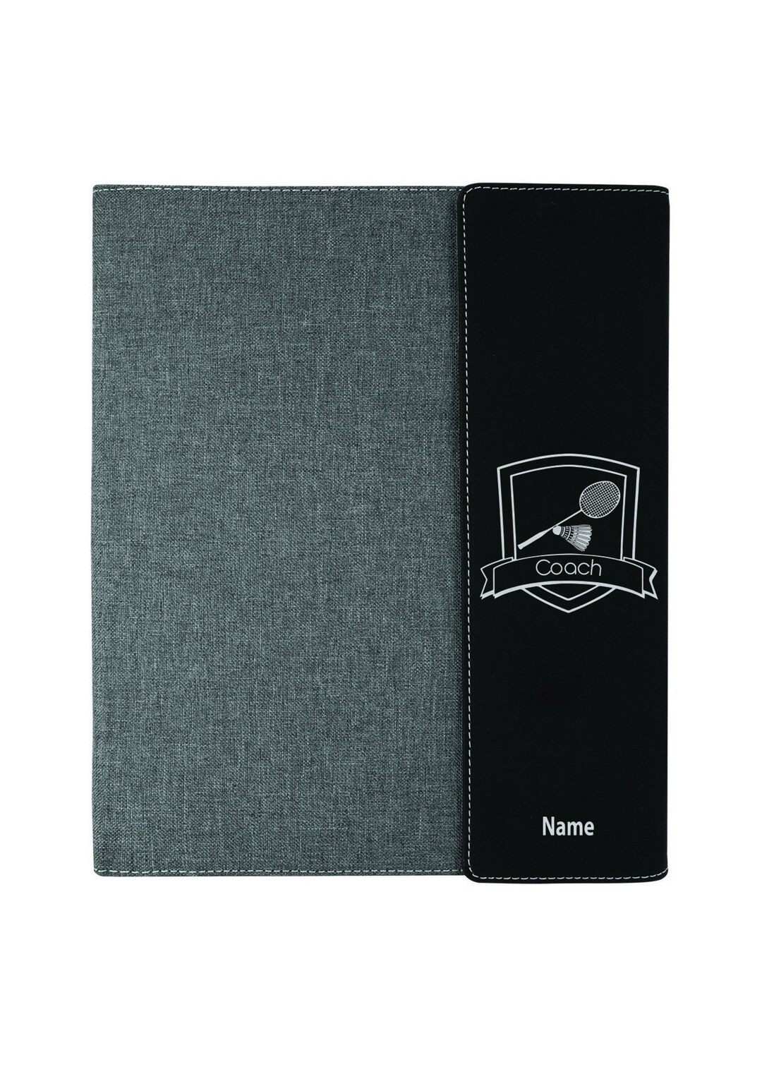 Badminton Coach Leather Portfolio, Coach Gift, Badminton Leather ...