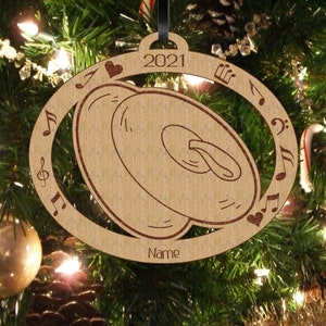 Cymbals, Cymbals Ornament, Personalized Cymbals Gift, Cymbals Christmas ...