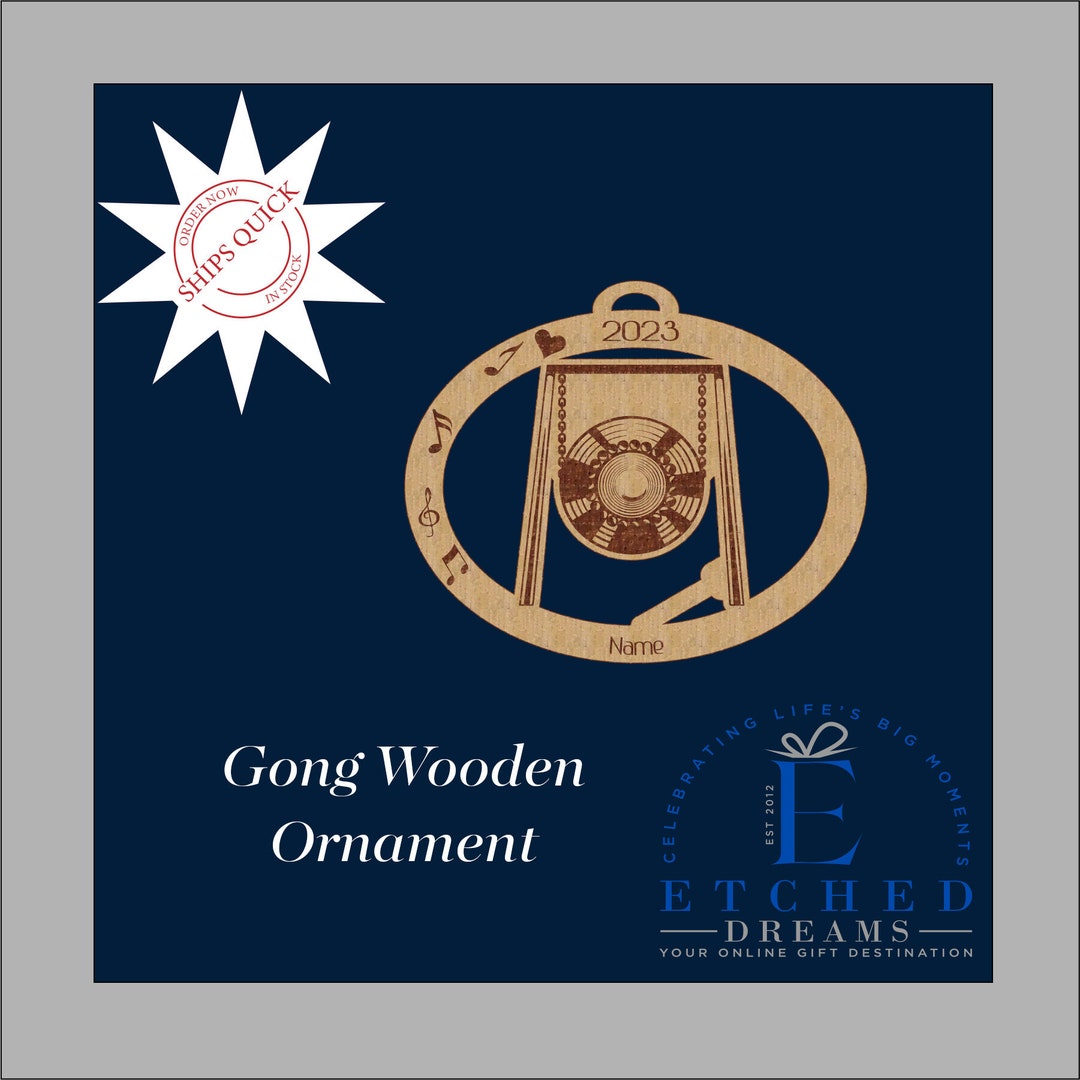 Gong Gong Ornament Personalized Gong Gift Gong Christmas - Etsy