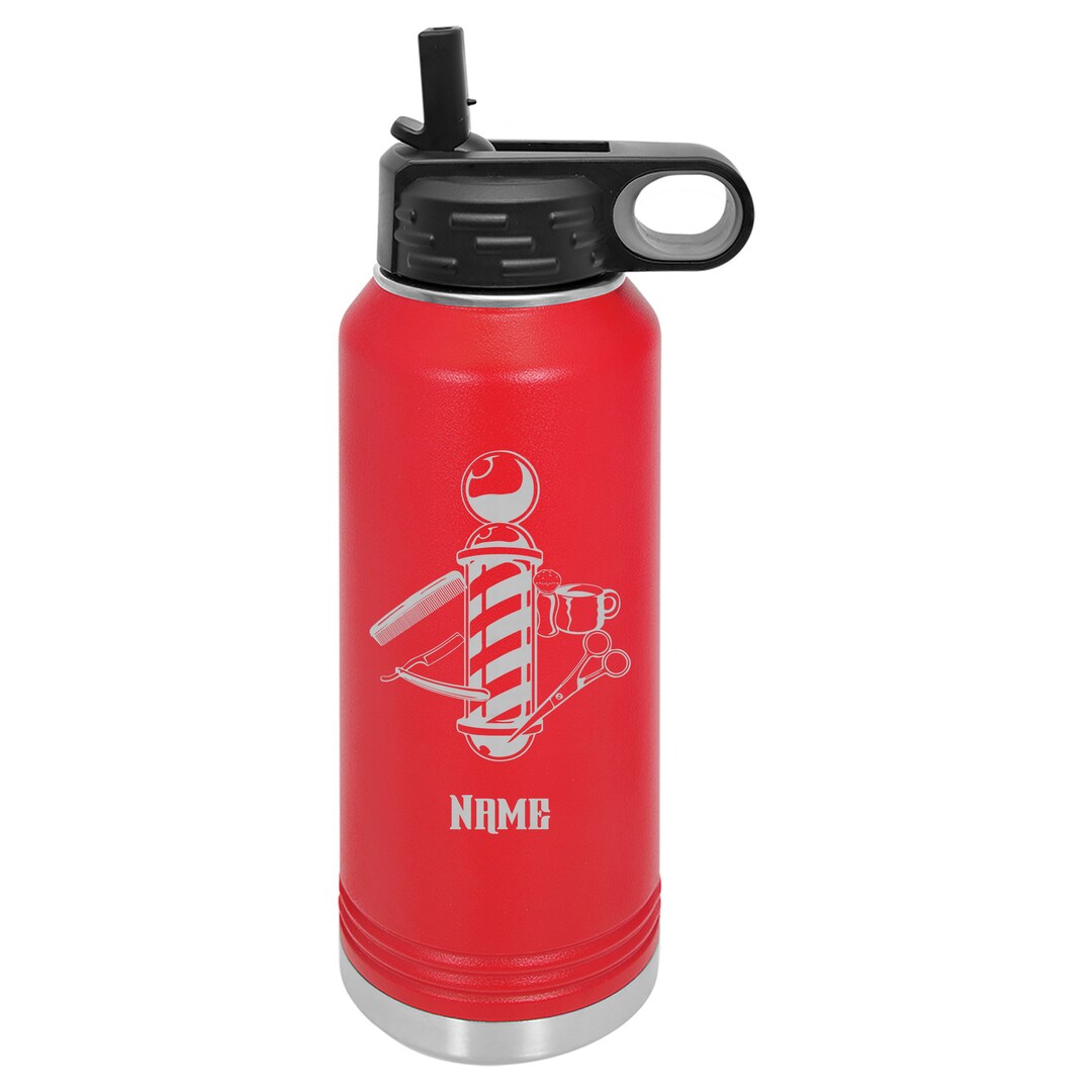 Barber Personalized Water Bottle, Barber Water Bottle Gifts, Barber ...