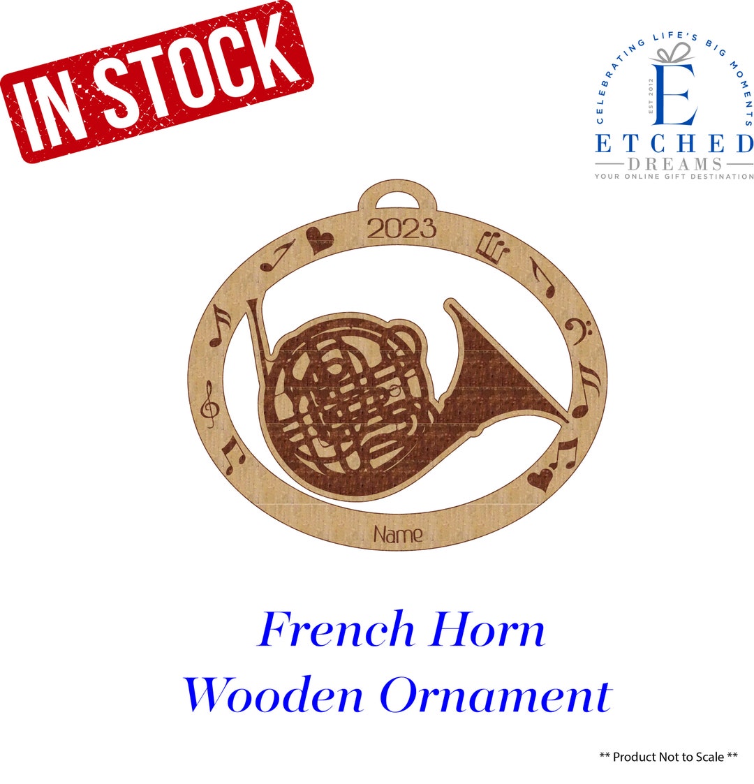 French Horn, French Horn Ornament, Personalized French Horn Gift ...