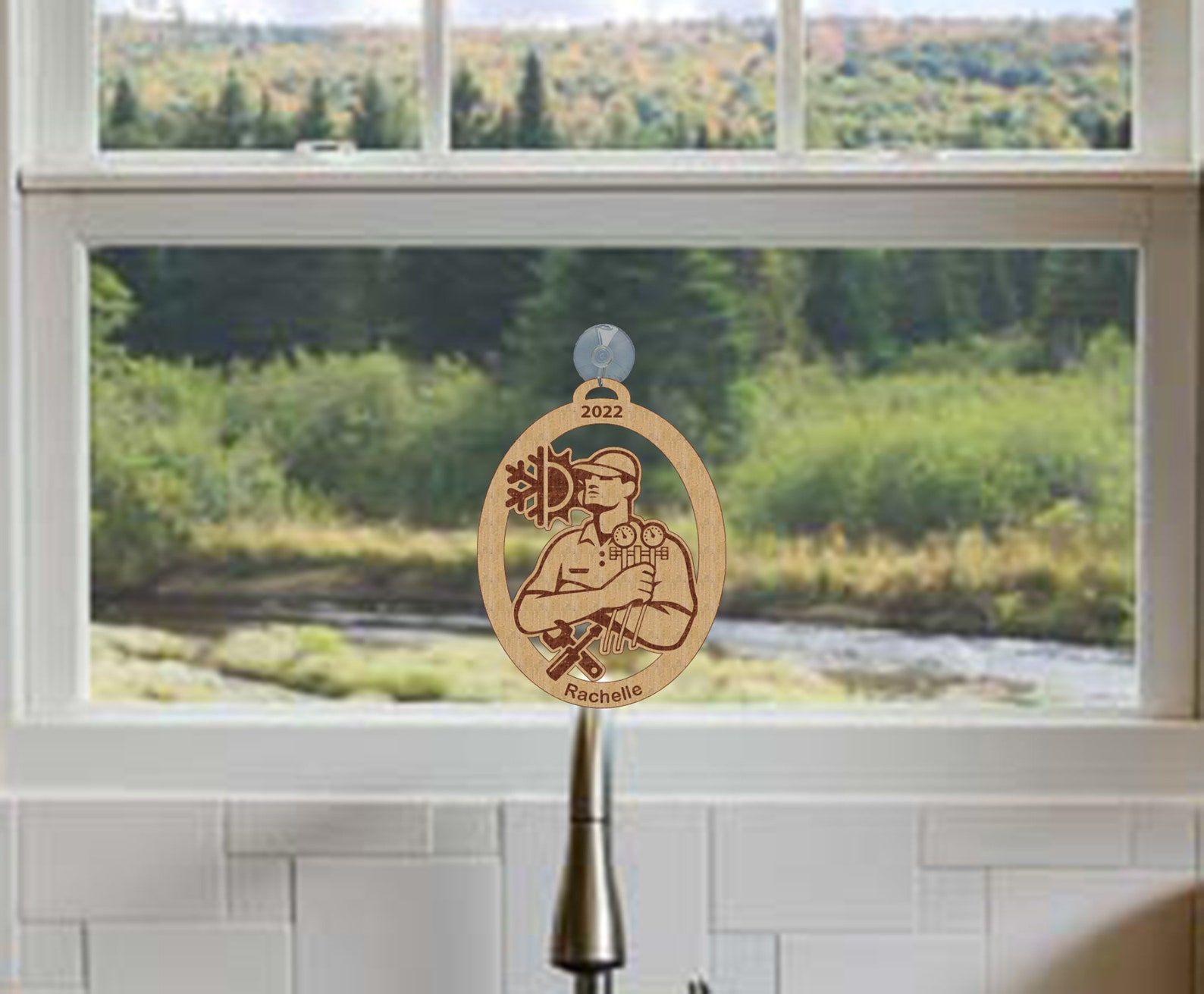 HVAC HVAC Christmas Ornament HVAC Wood Ornament Heating and - Etsy