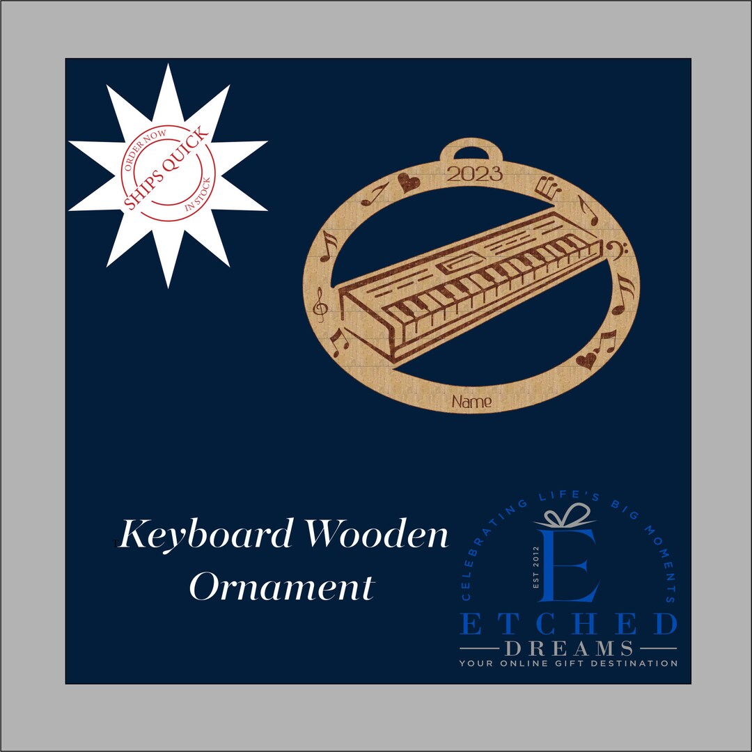 Keyboard Keyboard Ornament Personalized Keyboard Gift - Etsy