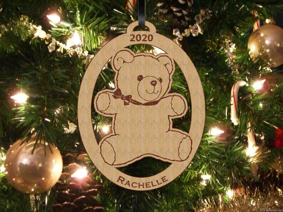 Teddy Bear Ornament Teddy Bear Christmas Ornament - Etsy