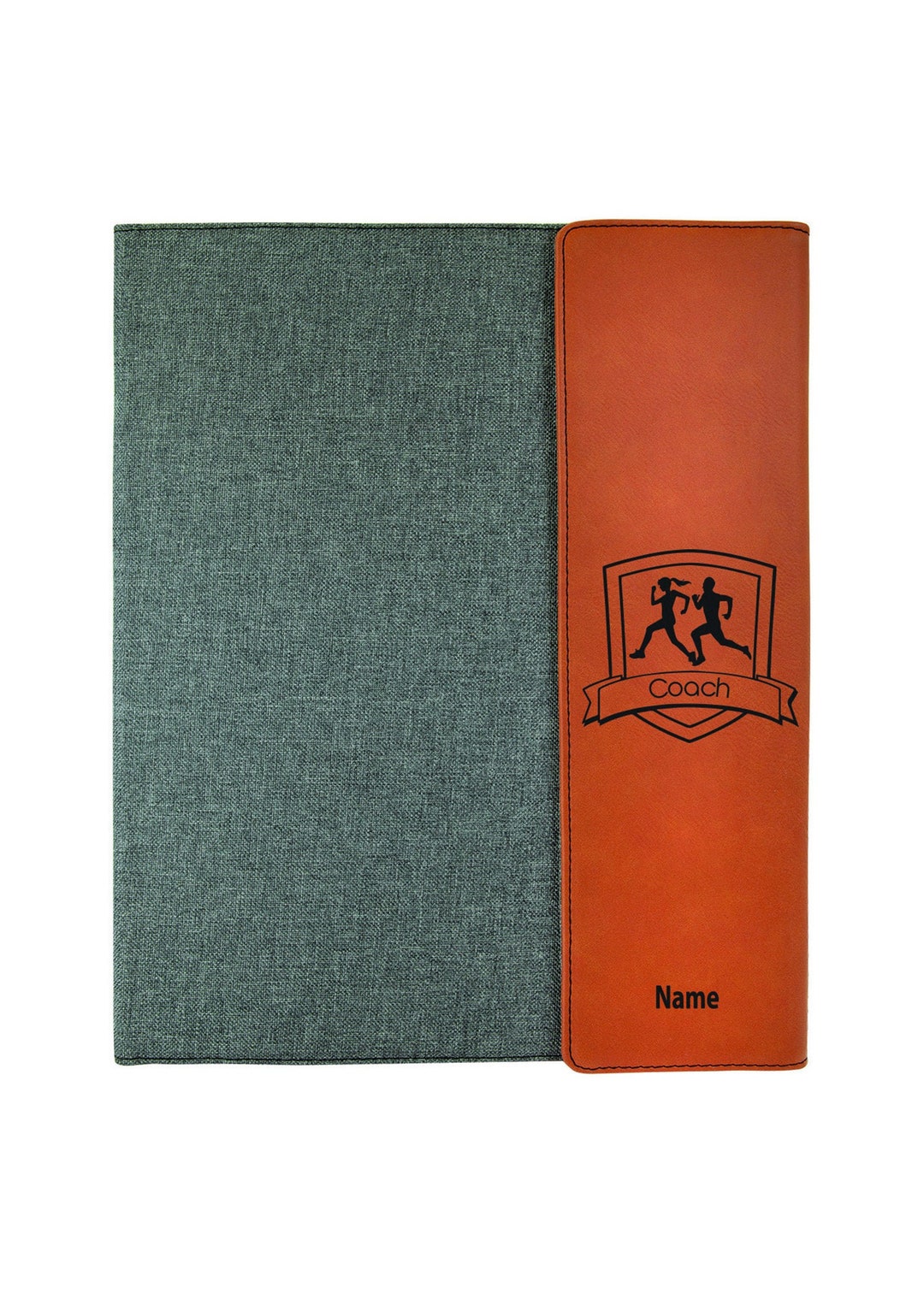 Running Coach Notebook Cross Country Coach T Running Leather Portfolio Personalized 