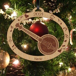Banjo, Banjo Ornament, Personalized Banjo Gift, Banjo Christmas Gift - Etsy