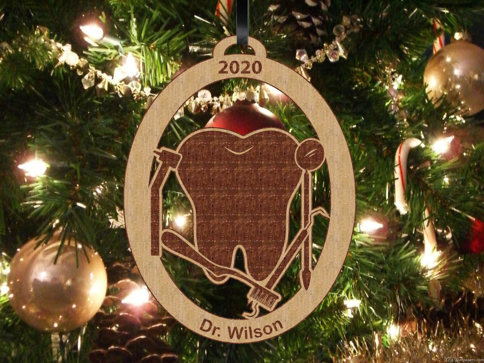 Dentist, Dentist Tooth Christmas Ornament, Wood Ornament, Dental ...