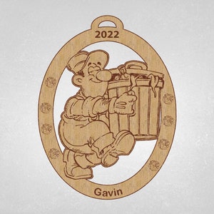 Garbage Man, Garbage Man Christmas Ornament, Wood Ornament, Garbage Man ...