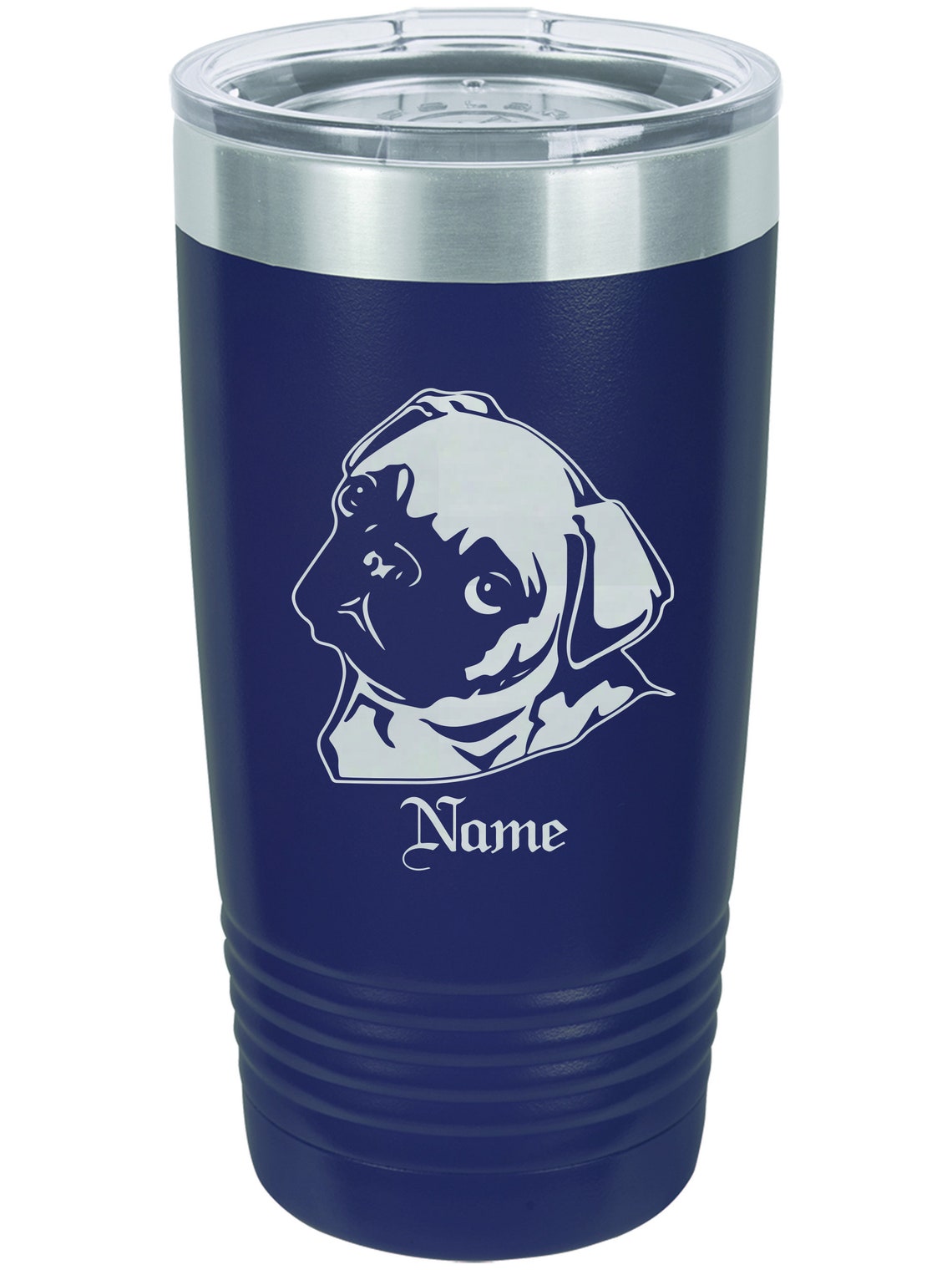PugPersonalized Pug Dog Insulated Tumbler Pug Dog Gifts Pug | Etsy