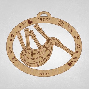 Bagpipes, Bagpipes Ornament, Personalized Bagpipes Gift, Bagpipes ...