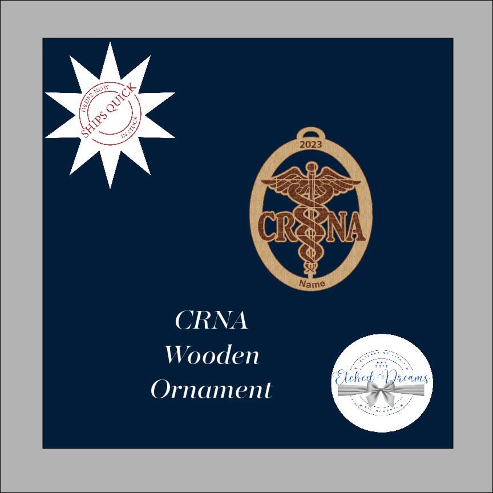 CRNA Ornament Certified Registered Nurse Anesthetists - Etsy