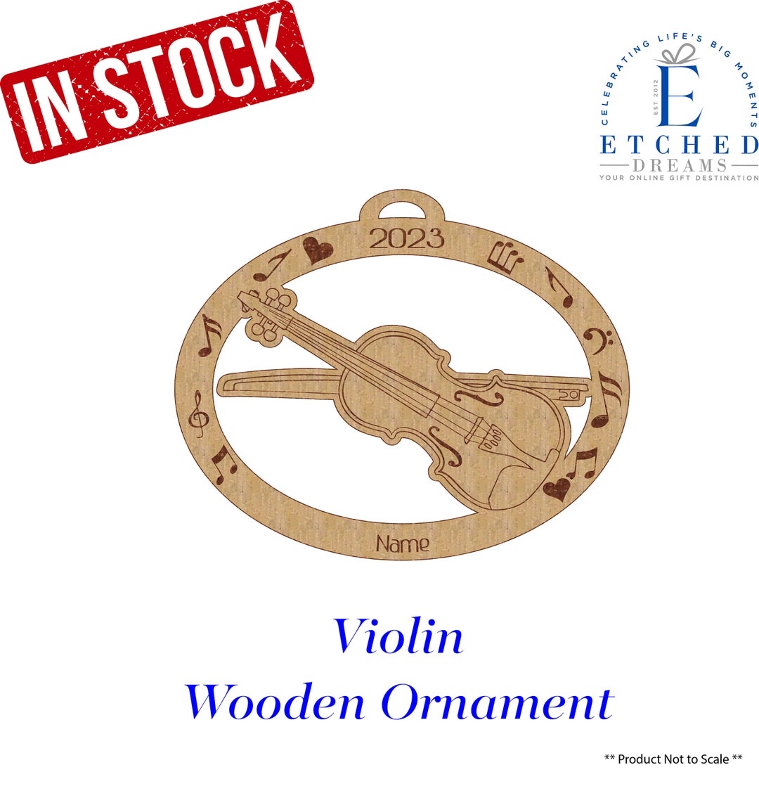 Violin, Violin Ornament, Personalized Violin Gift, Violin Christmas ...
