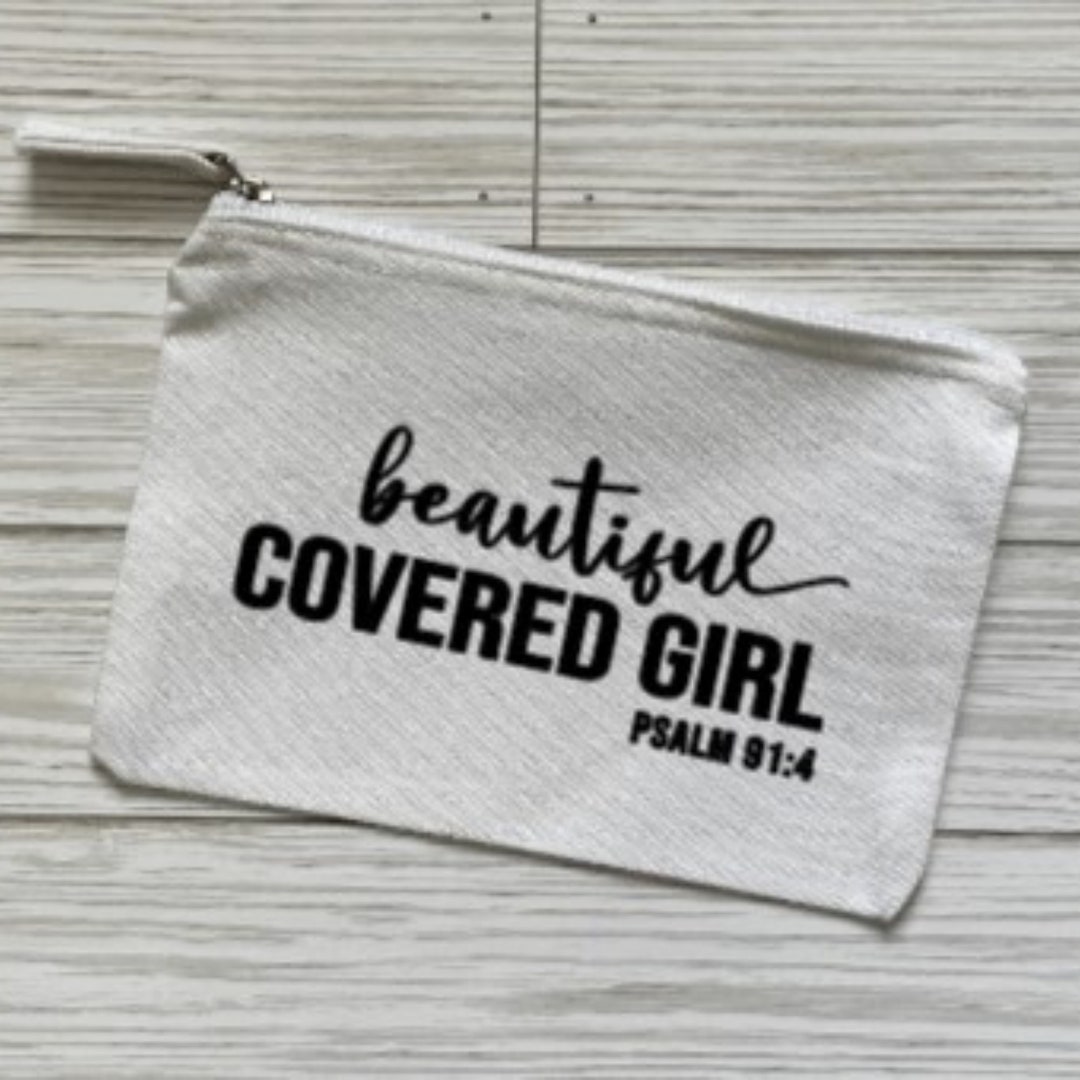 Beautiful Covered Girl Makeup Bag/gift for Her/christian Gift for Her ...