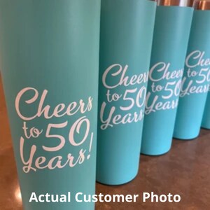 Cheers to 50 Years! - Decal/50th Birthday Decal/50th Anniversary Decal ...