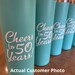 Cheers to 50 Years Decal/50th Birthday Decal/50th Anniversary Decal ...