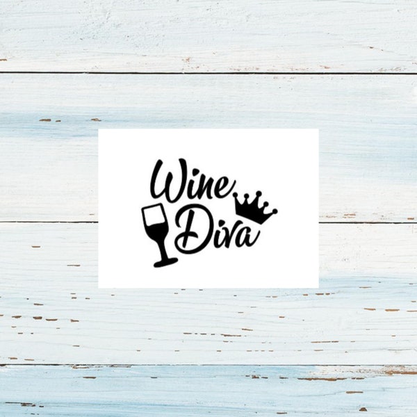 Diva Wine Glass - Etsy